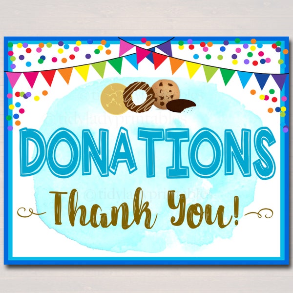 Donation Signs - Etsy