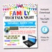 Family Technology Night Flyer, School Pto Pta Church Fundraiser, Tech ...