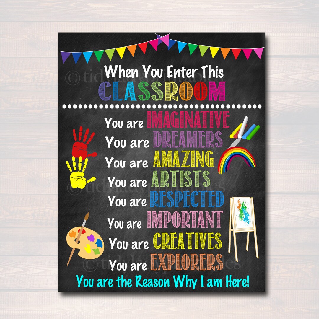 Art Teacher Printable Poster, Classroom Decor, Kindergarten Preschool ...