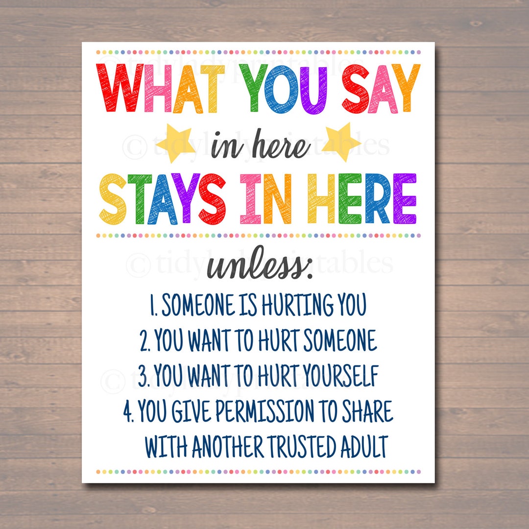 Counseling Office Confidentiality Poster, Counselor Office Decor ...