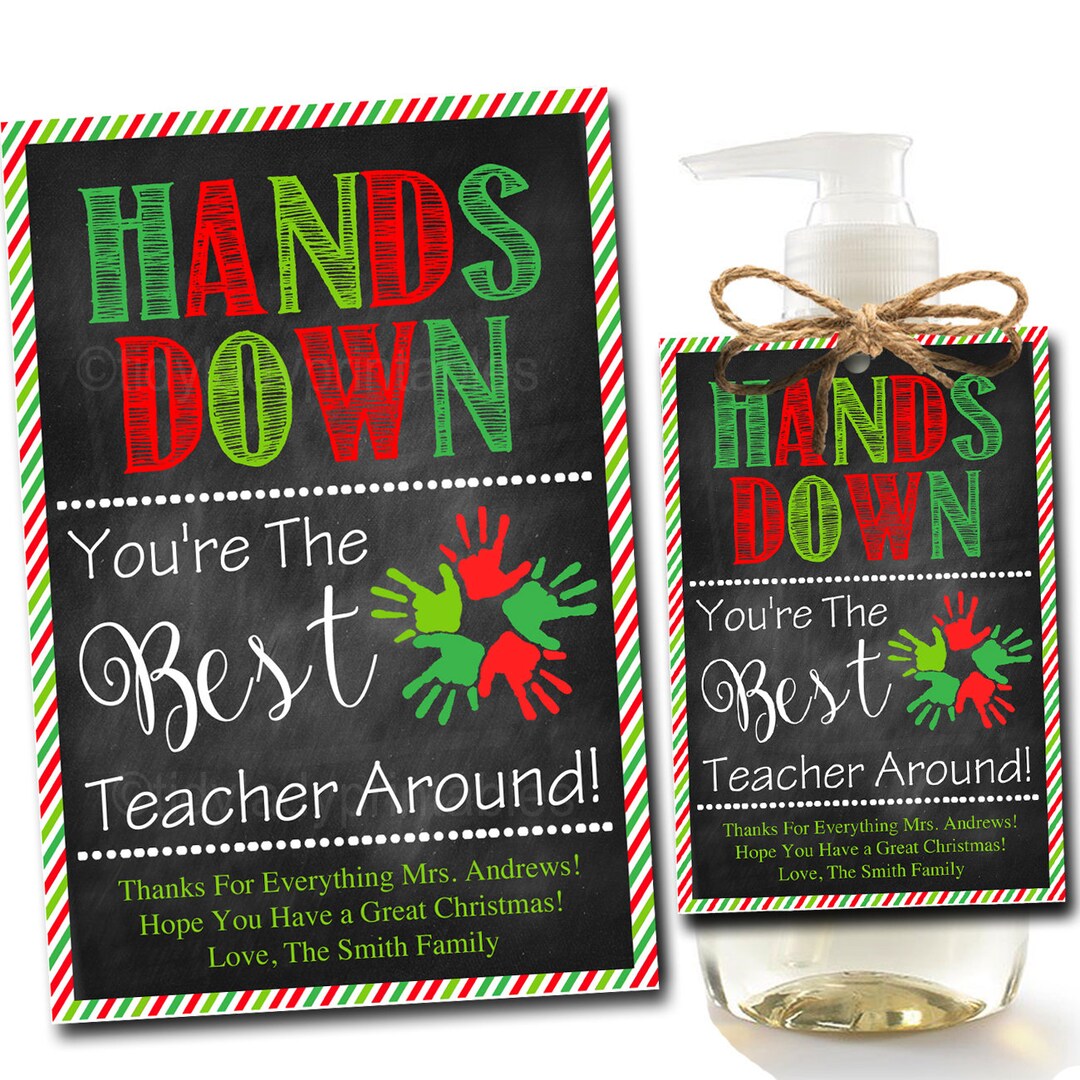 Christmas Soap Gift Tags: Teacher Appreciation Printable (instant ...