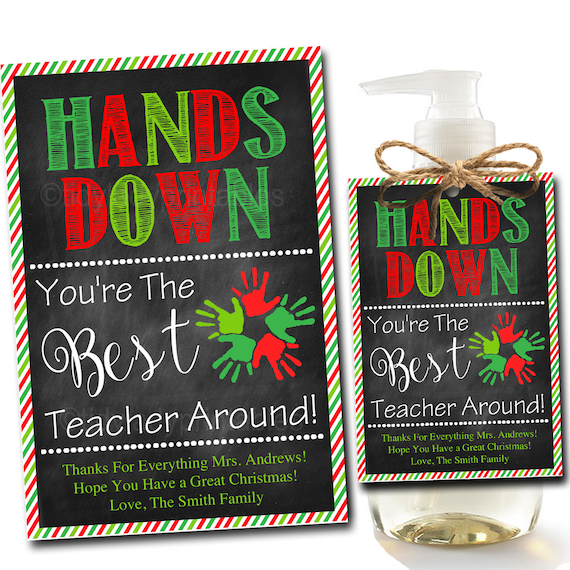 Christmas Soap Tags, Teacher Christmas Gift, INSTANT DOWNLOAD, Holiday ...