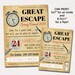 EDITABLE Escape Room Invite, Flyer Ticket Set, School Dance Party ...