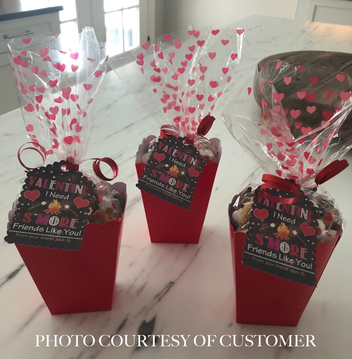 EDITABLE Valentine's Day Smore Gift Tags Classroom School - Etsy