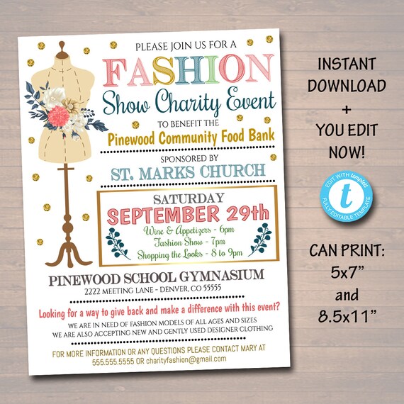 Fashion Show Fundraiser Checklist