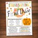 EDITABLE Fall Food Drive Flyer, Printable PTA PTO Flyer, School Church ...