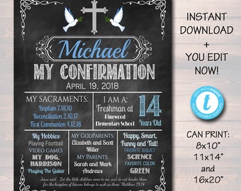 Editable Confirmation Poster - Etsy