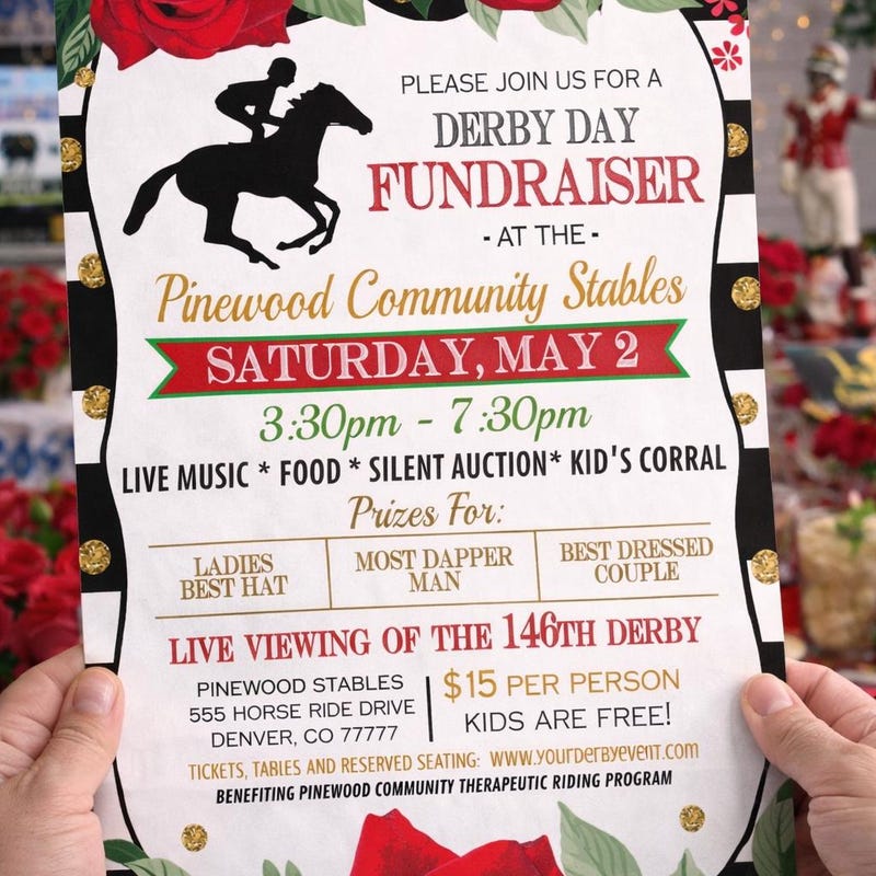 Kentucky Derby Flyer Template - Etsy
