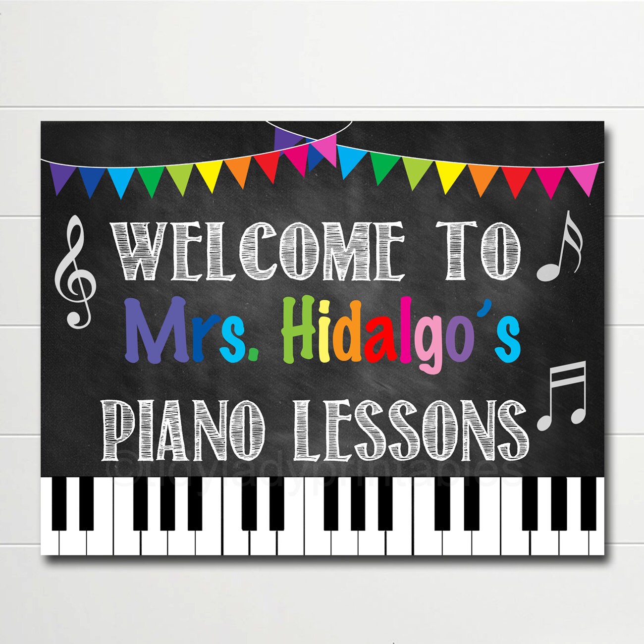 Music Teacher Classroom Door Sign Printable Classroom Decor | Etsy