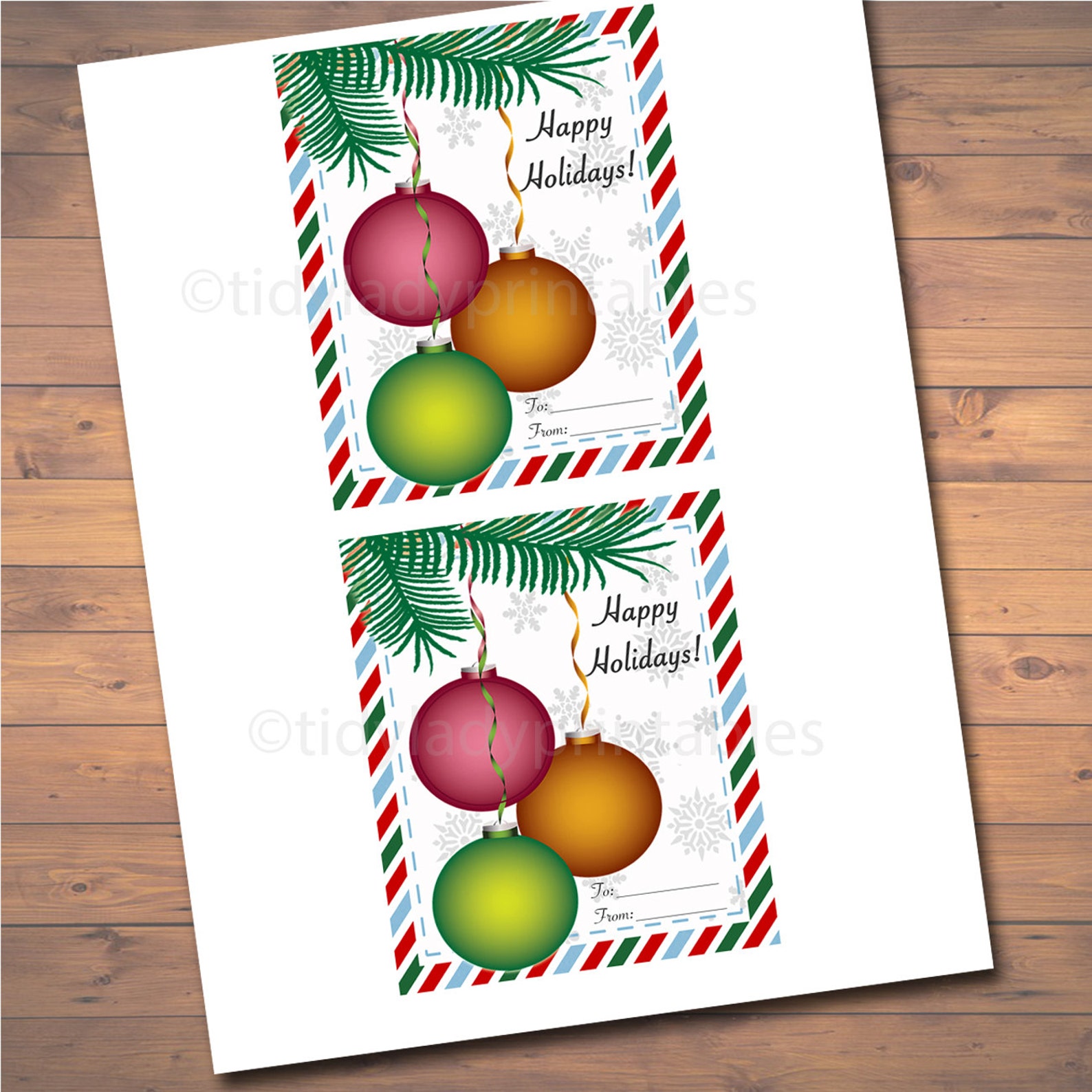 Lip Balm Christmas Card Holder Gift Tags Ornament Holiday - Etsy