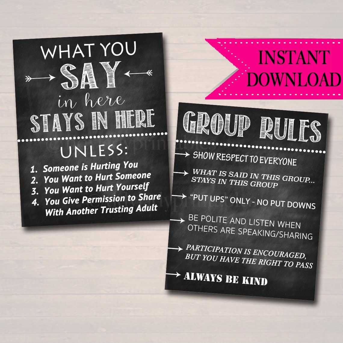 Counseling Office Confidentiality Poster and Group Rules Sign - Etsy