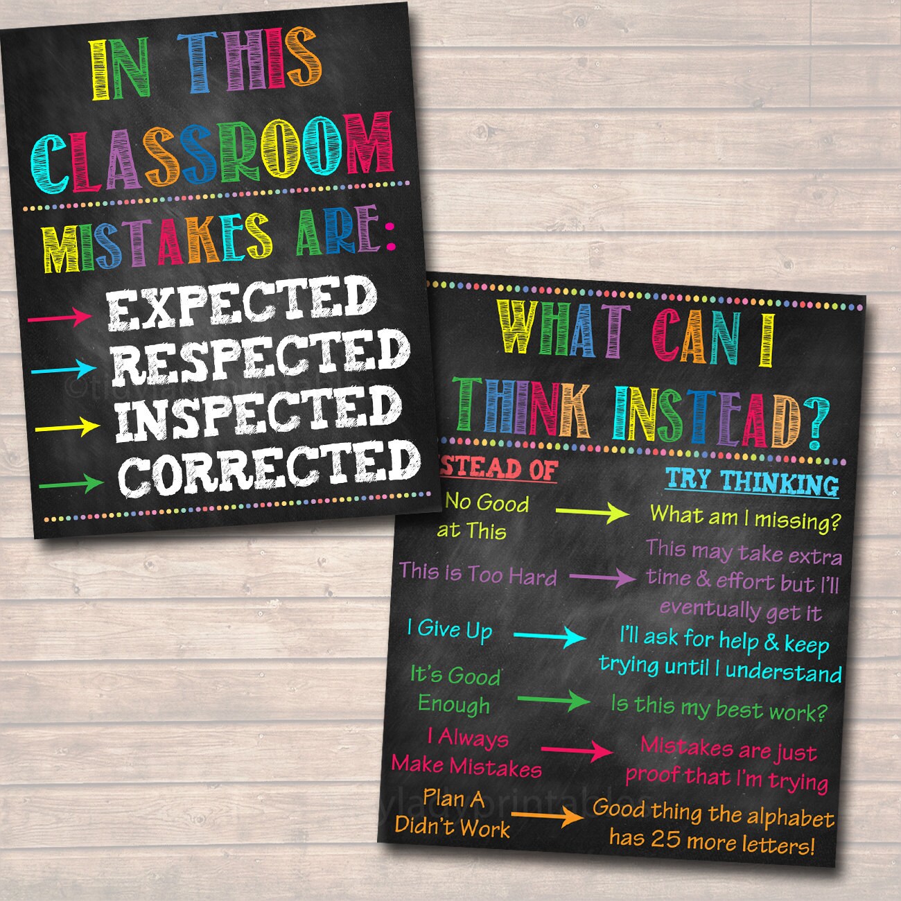 30% off PRINTABLE Classroom Poster Set Decor Motivational | Etsy