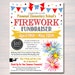 EDITABLE Firework Fundraiser Flyer Printable PTA, PTO, School Church ...