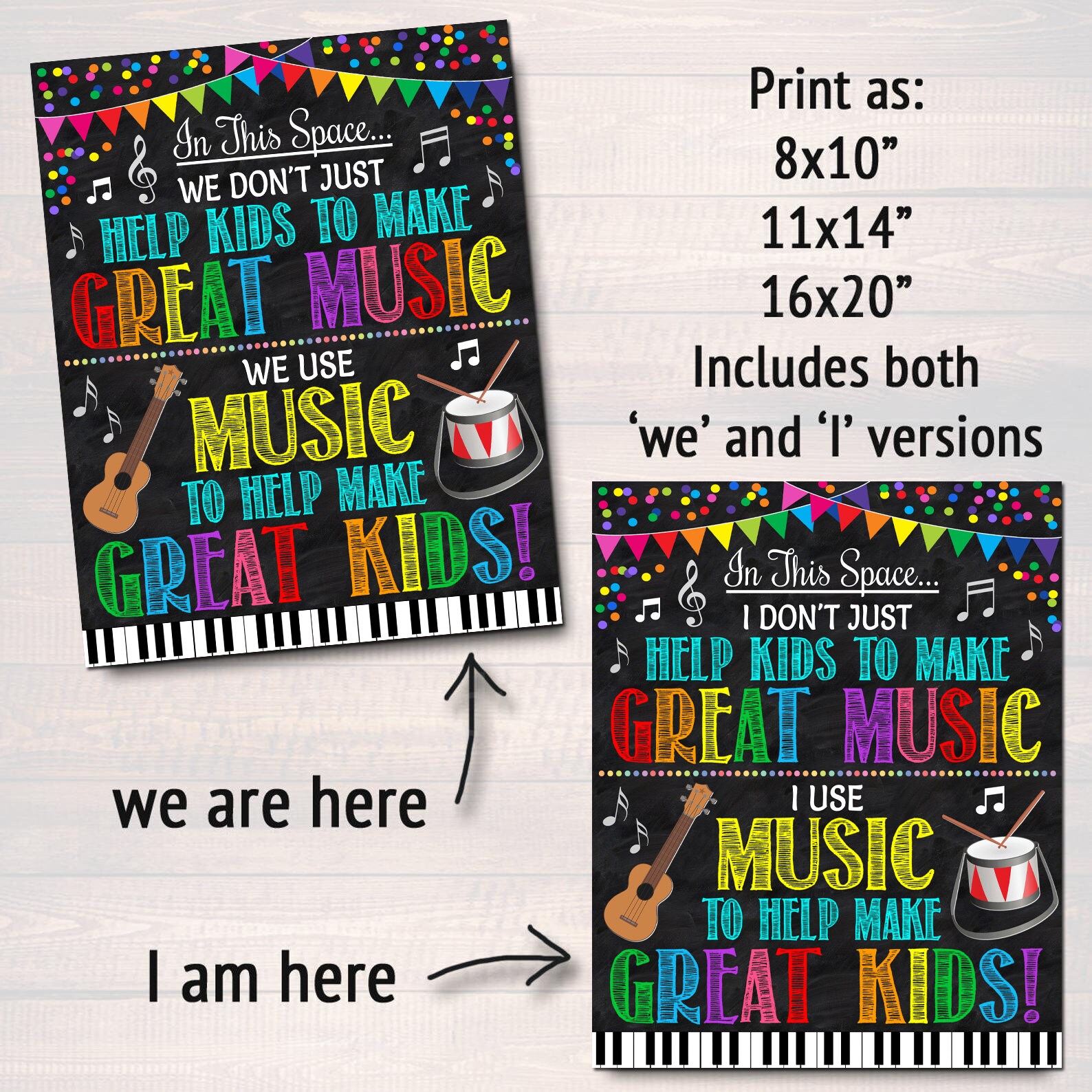 Music Teacher Classroom Printable Poster Band Classroom Decor - Etsy UK