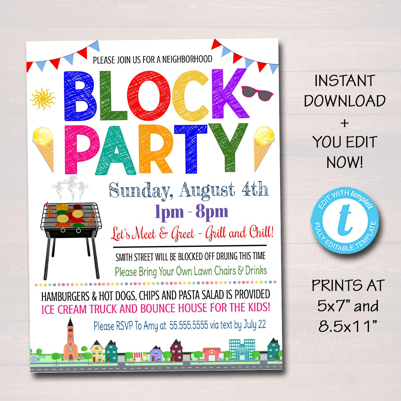 Block Party Invitation Ideas 62 Fantastic Rustic BBQ & Picnic