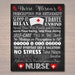 EDITABLE Nurse Retirement Gift, Chalkboard Printable Nurse Poster Sign ...