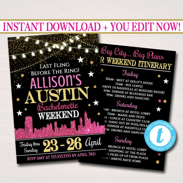 Skyline Invitations - Etsy