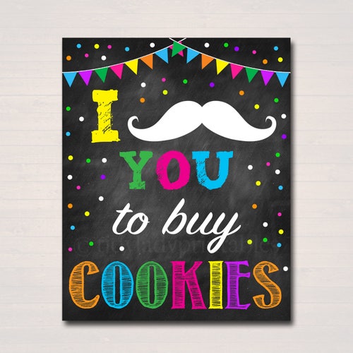 Cookie Booth Price Sign Stop Cookies Sold Here Printable - Etsy