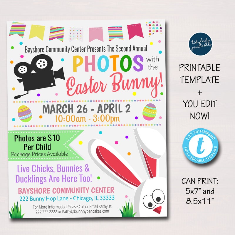 Easter Bunny Invite - Etsy