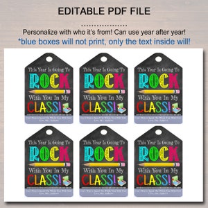 Editable Candy Gift Tags: Back to School Teacher Printable (INSTANT ...