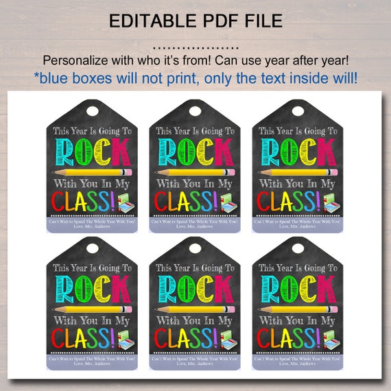 Rock Shaped Tags Printable