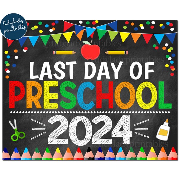 Last Day Preschool - Etsy