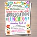 Editable Teacher Appreciation Staff Invitation, Thank You Printable ...
