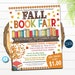 Editable Fall Book Fair Flyer Template: School Fundraiser (digital ...