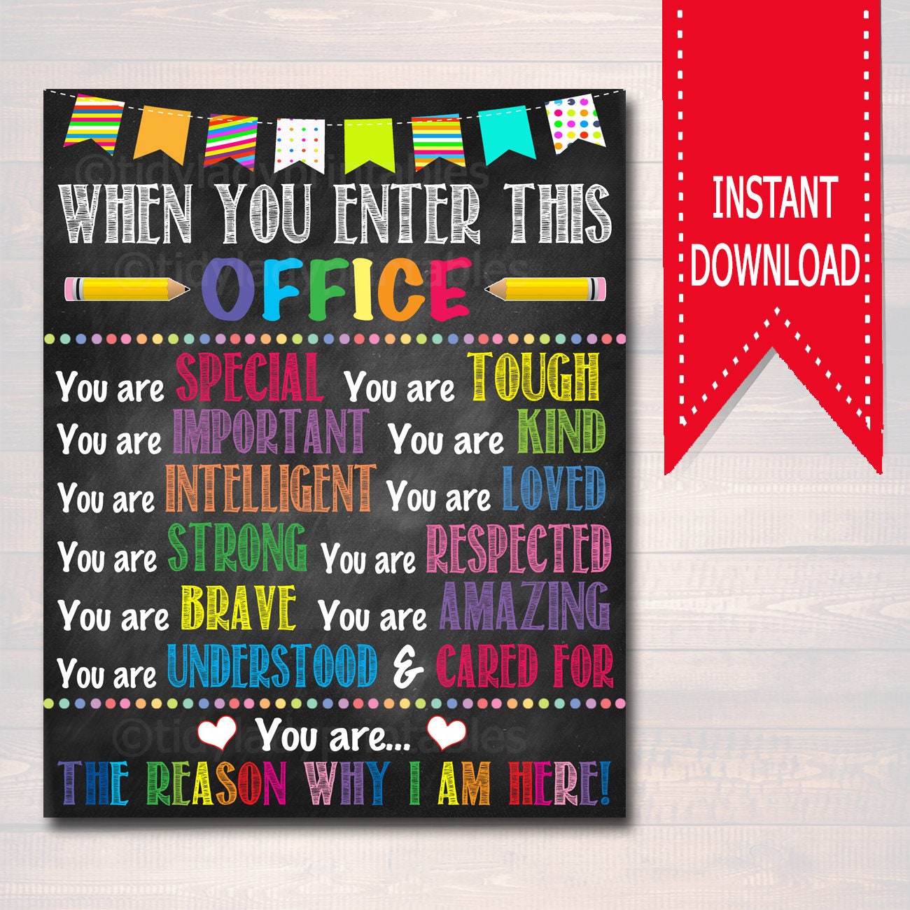 When You Enter This Office School Counselor Digital Poster, Therapist ...