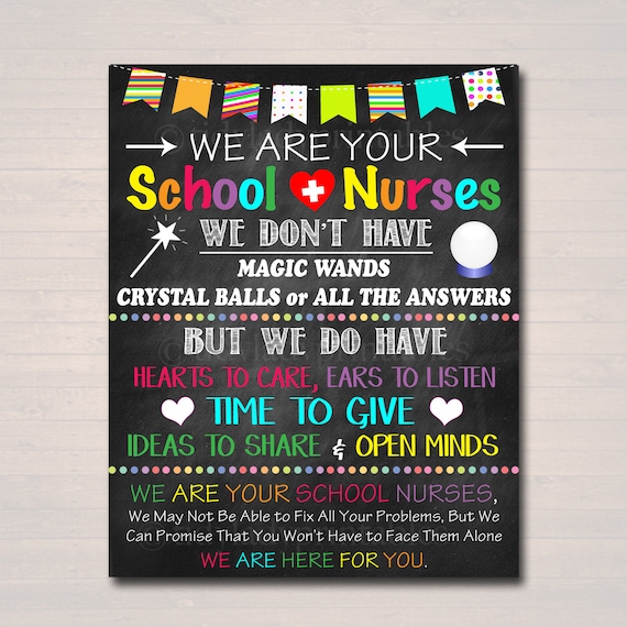 School Nurse Office Decor, We are Your School Nurses Sign Nursing Gift ...