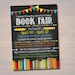 EDITABLE Book Fair Flyer Matching Directional Signs, Printable School ...