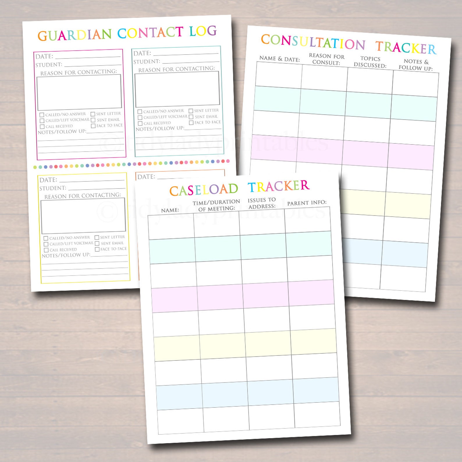 Printable Counselor Planner Editable Undated Perpetual - Etsy