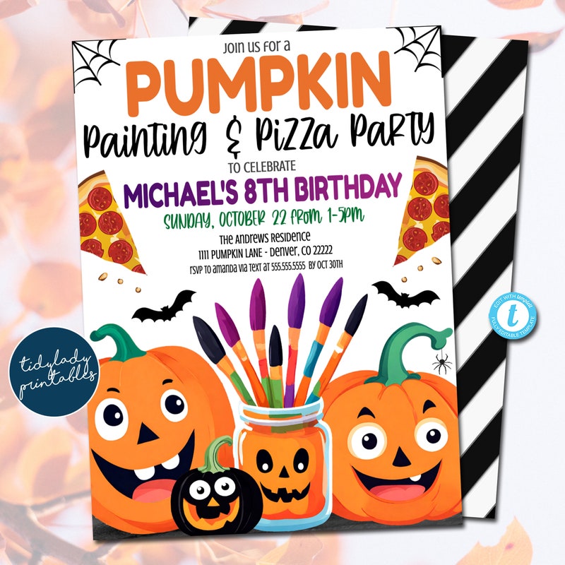 Pizza Party Invitation - Etsy