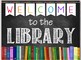 Printable Welcome Library School Sign Classroom Decor School - Etsy ...
