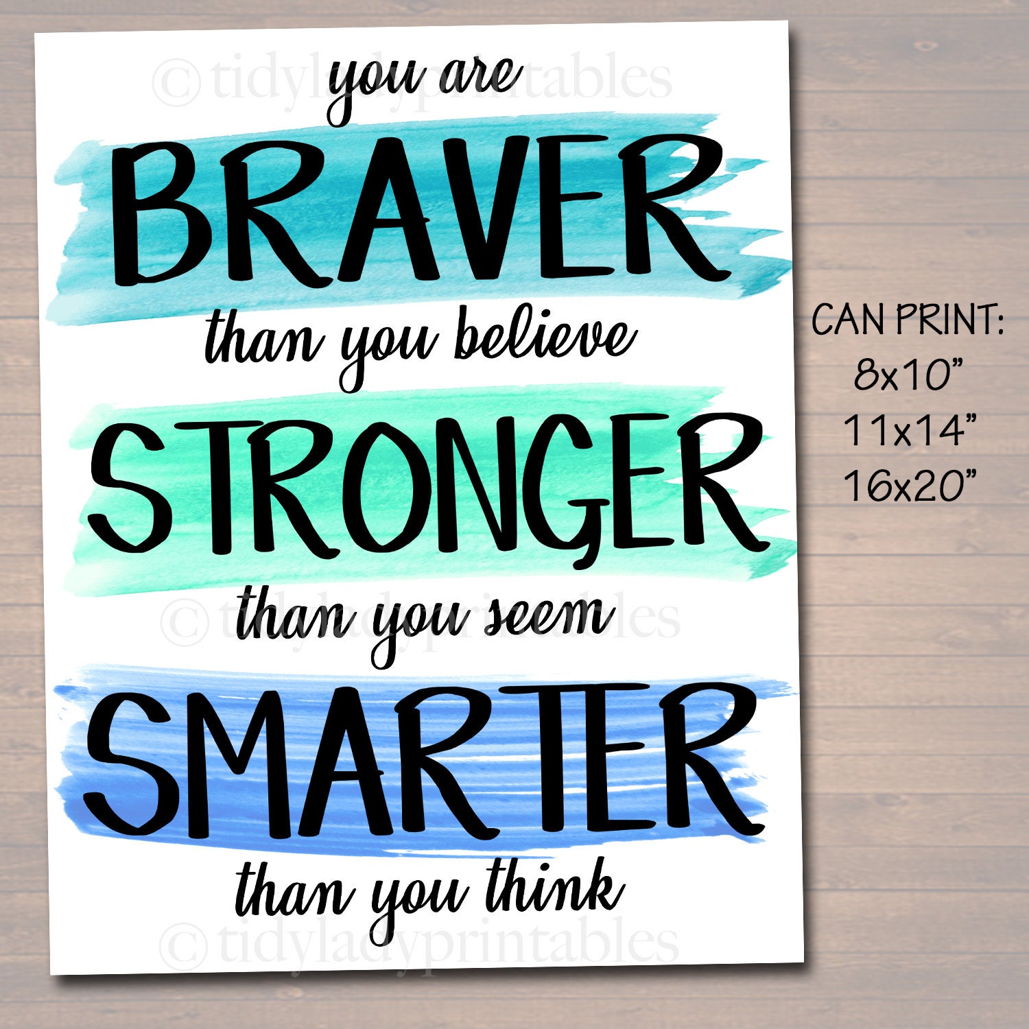 Inspirational Watercolor Printable Poster School Counselor - Etsy