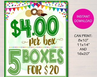 Cookie Booth Price Sign Stop Cookies Sold Here Printable - Etsy