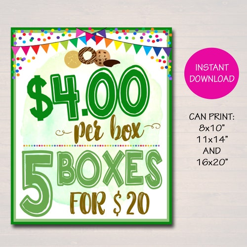 Cookie Booth Price Sign Stop Cookies Sold Here Printable - Etsy
