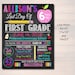 EDITABLE Last Day of School Photo Prop, Back to School Chalkboard ...