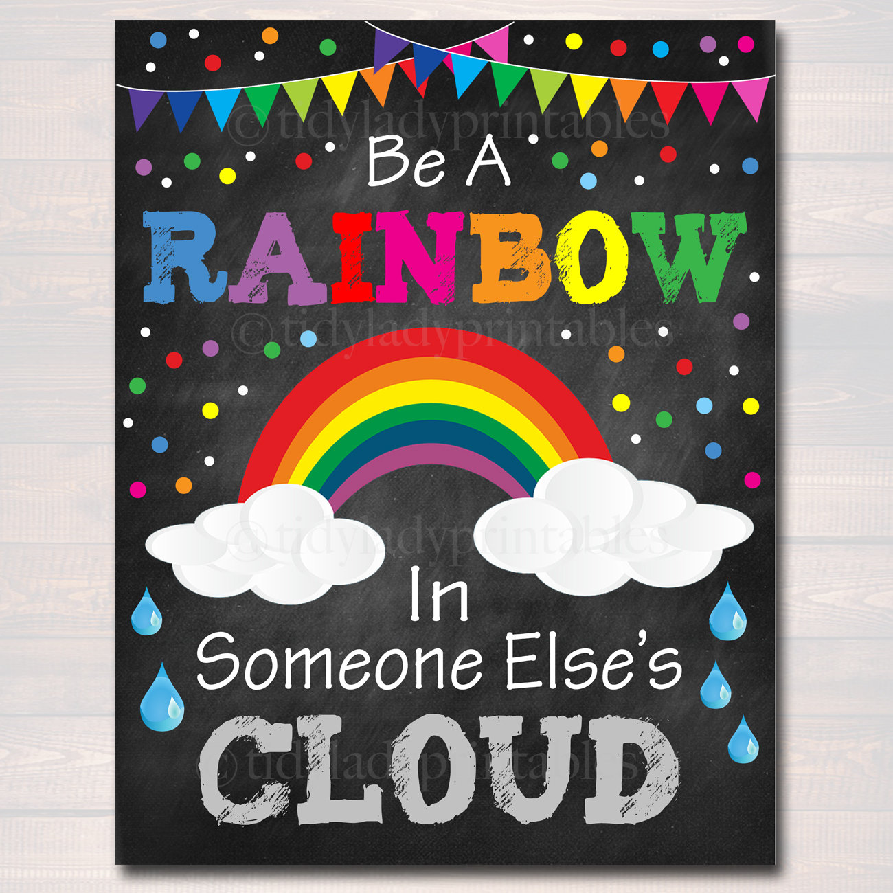 Be a Rainbow in Someone Else's Cloud School Counselor - Etsy Australia