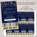 EDITABLE Prom Set, Dance Flyer Invitation Ticket Starry Night, Gold Glitter Under the Stars High ...