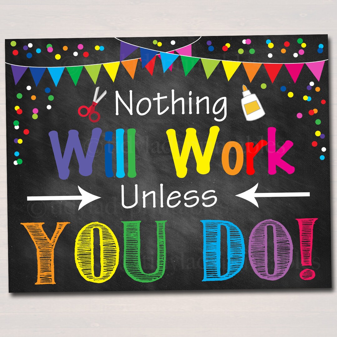 Motivational Classroom Poster: Chalkboard Decor (digital Download) - Etsy