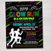 Glow Run Flyer Invite: Neon 5k/10k Race, Editable (digital Download) - Etsy
