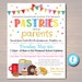 Pastries With Parents Flyer: School PTA Event, Editable Invitation ...