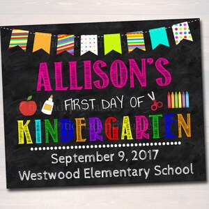 EDITABLE Last Day of School Photo Prop, Kindergarten Preschool ...