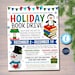 EDITABLE Holiday Book Drive Flyer, Printable PTA PTO Flyer School ...