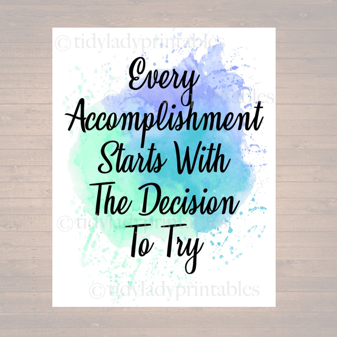 Inspirational Watercolor Printable Poster School Counselor Teacher ...