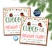 Christmas Chocolate Candy Gift Tags, Thanks a Choco-lot, Staff Employee ...