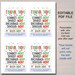 Christmas Mint Tags, Thank You Tags, Volunteer Labels, Printable ...