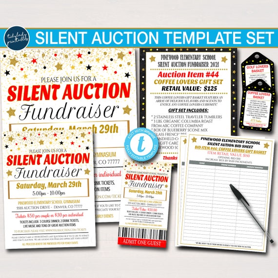 Silent Auction Flyer Template