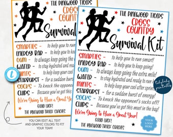 Cross Country Snack Tags - Etsy